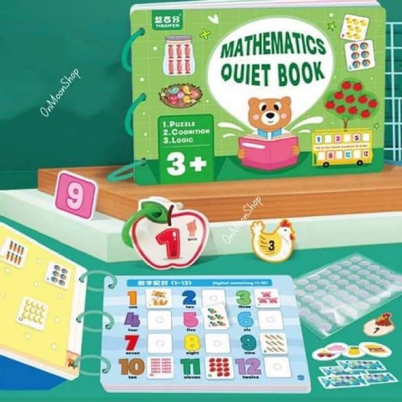 Early Smart Math Learning Materials for Children Mathematics Quiet Book ...