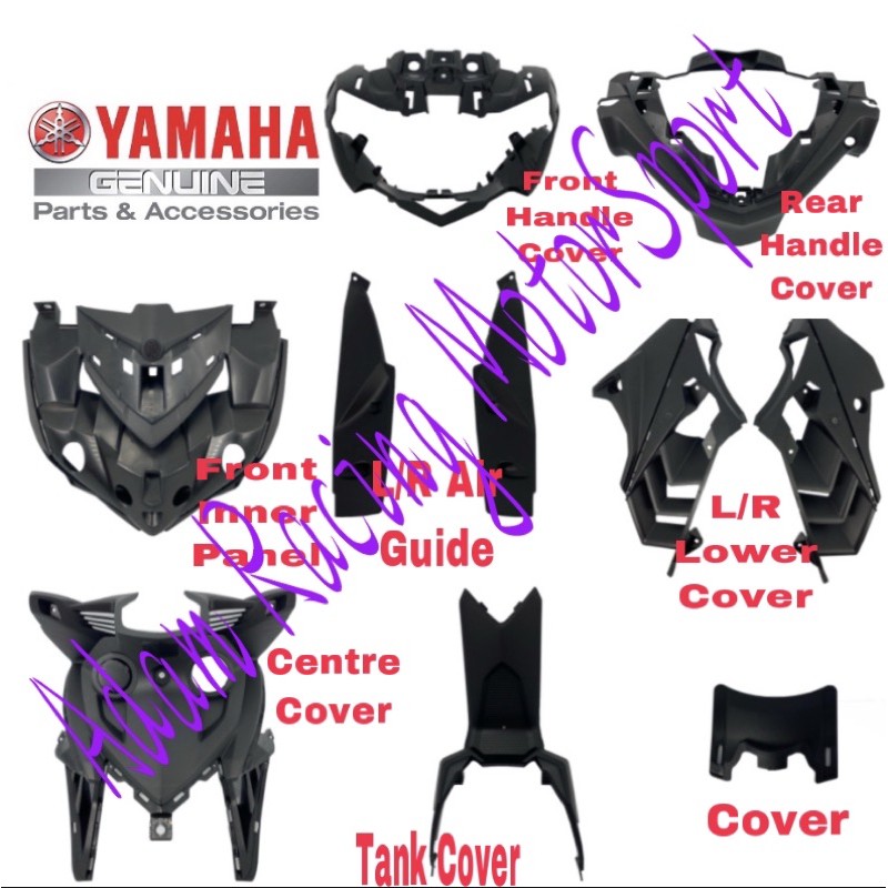 Genuine HLY Y15ZR V2 Inner Cover Yamaha Y15 V2 Inner Cover Set Y150 V2 ...
