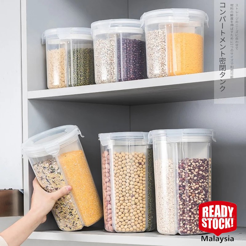Home Kitchen Rice Dispenser Storage Container Food Container Storage ...