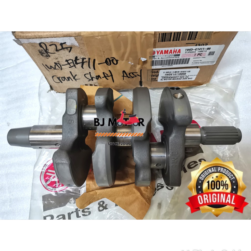 (DIJAMIN 100% ORIGINAL) YAMAHA R25 CRANKSHAFT ASSY 1WD-E1411-00-00 ...