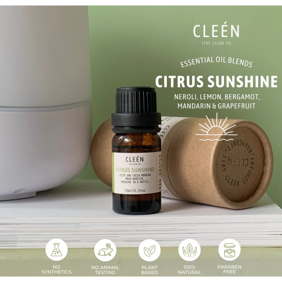 CLEEN - Citrus Sunshine essential oil blend [ Kid Safe / Friendly ] citrus and neroli oils ( 10 ...