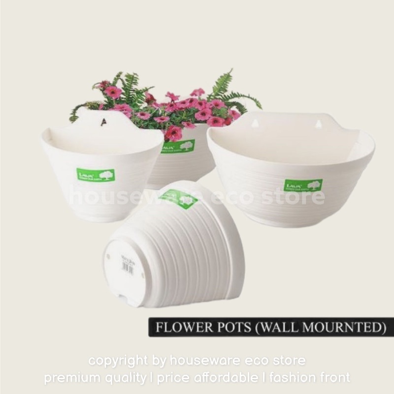 LAVA MAYA Flower Pots Wall Mounted, Assorted Sizes「墙壁花盆」 | Shopee Malaysia