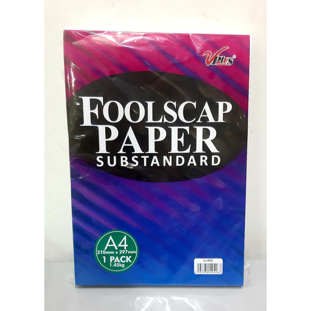 Substandard Foolscap Paper A4 1.45kg ( QC reject Paper杂费纸） | Shopee ...