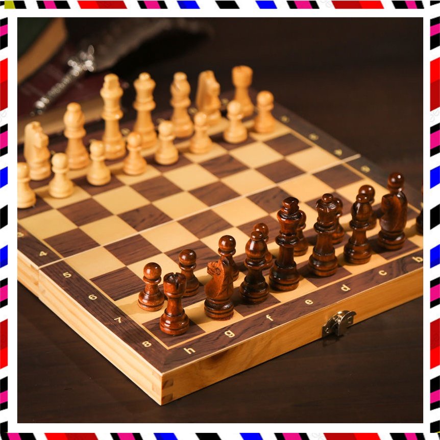 Internationa Chess International Wooden Chess Toys Gift 国际象棋 | Shopee ...