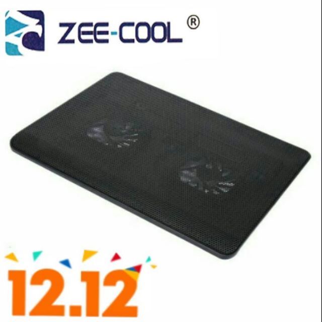 Official Zee-Cool Laptop Cooling Pad zc-23 dual fan cooler | Shopee ...