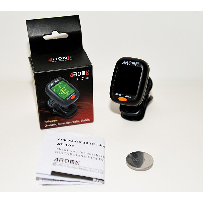 Aroma Guitar Tuner, Clip-On Tuning, for Chromatic Guitar Violin Ukulele ...