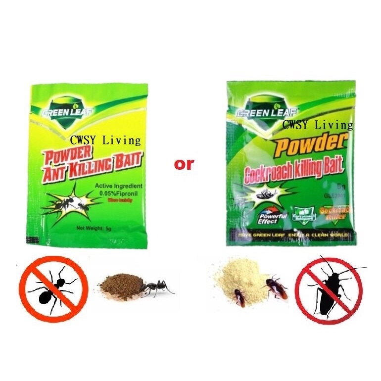 Green Leaf Powder Insect & Cockroach Killing Bait 5g 100%Authentic ...