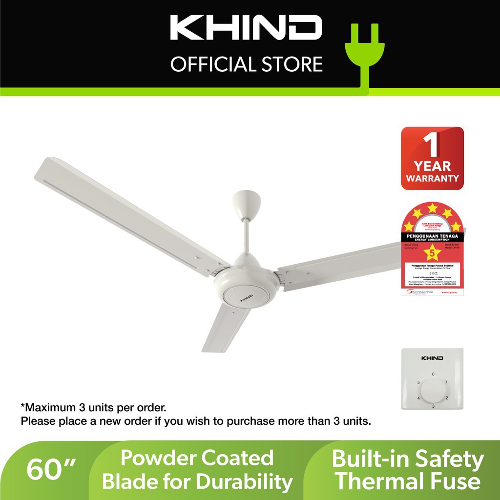 stand fan ceiling fan mini fan Khind 60" Ceiling Fan CF618 | Shopee ...