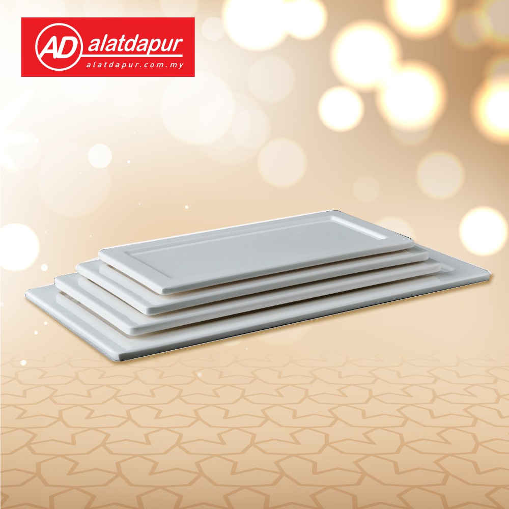 11'' - 16" Melamine White Long Plate Tableware GZA (All Sizes) | Shopee ...