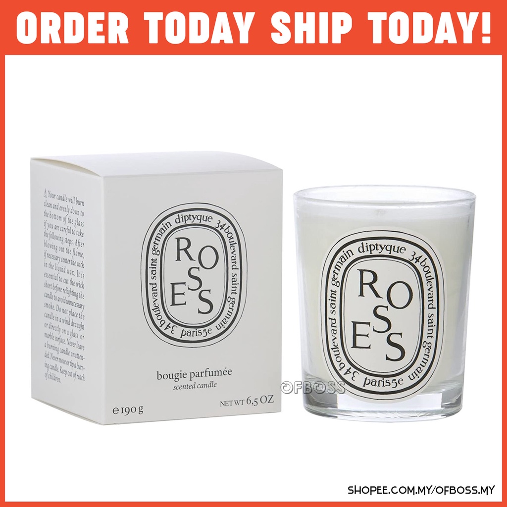 Diptyque Roses 190g Scented Candle | Shopee Malaysia