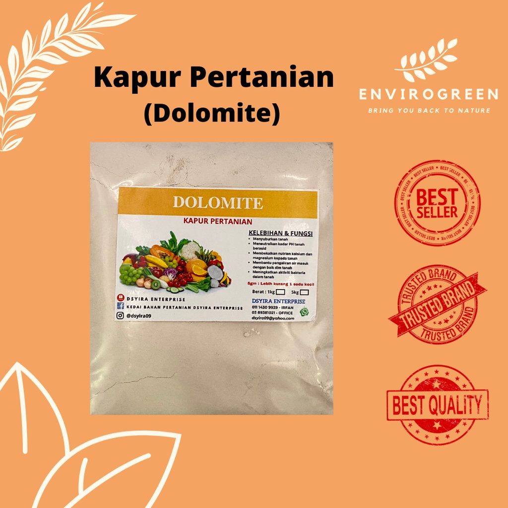 💥1KG💥 DOLOMITE🔥 KAPUR PERTANIAN🔥PERTENAKAN🔥PERIKANAN🔥 ORIGINAL 100% PDI ...