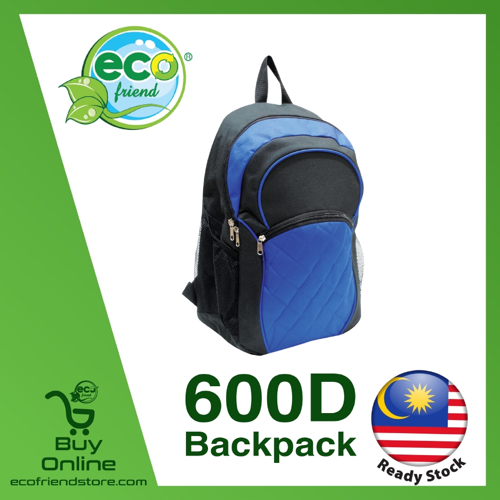 [ LOCAL READY STOCK ] 600D Backpack Easy-To-Use Travel Work Study ...
