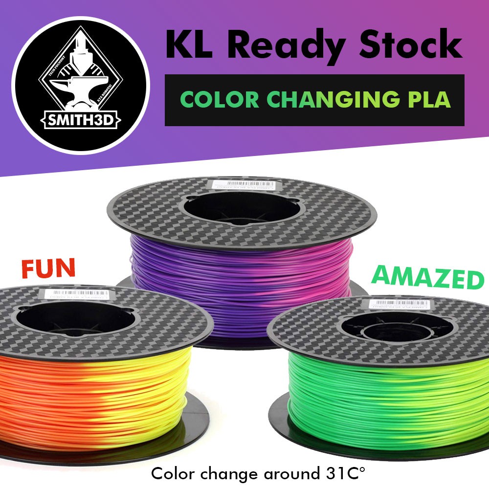 [New Arrival] Color Changing PLA Filament 1.75mm 1KG Orange to Yellow ...