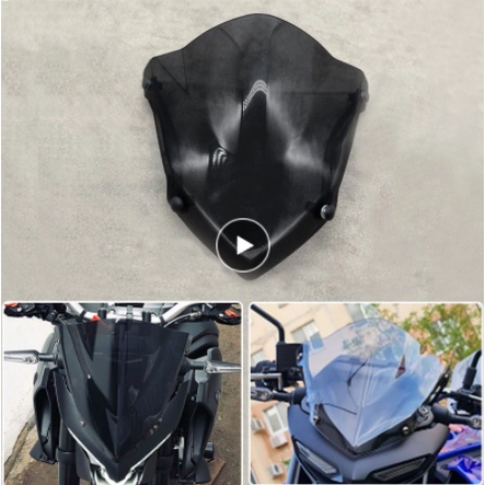 For YAMAHA MT25 MT-25 2021 2022 Windshield Windscreen Pare-brise MT03 ...