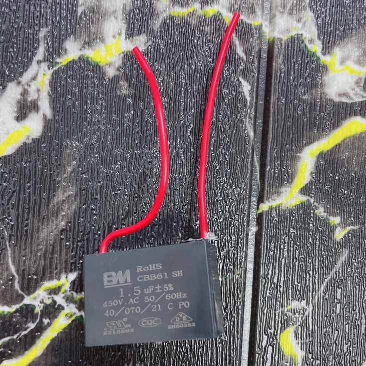 fan capacitor with 2 wayar / small application two wayar capacitor / 2 ...
