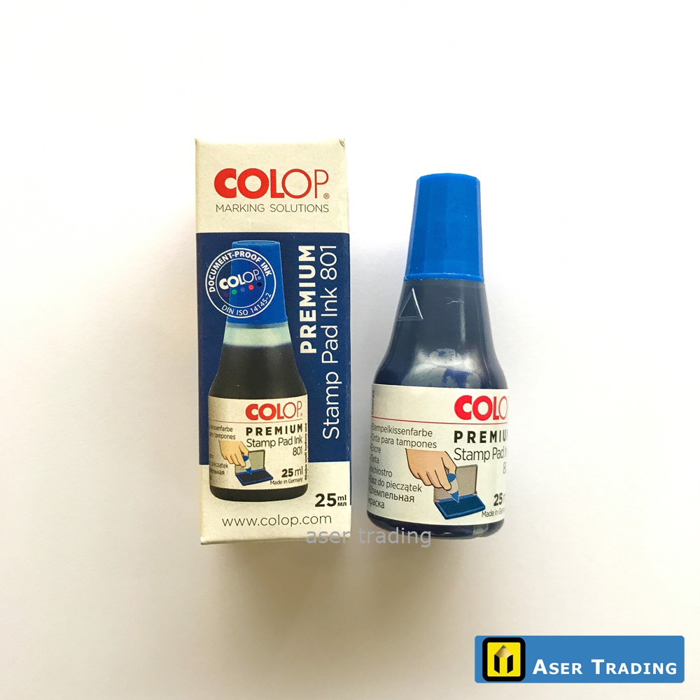 COLOP PREMIUM STAMP PAD INK 801 (25ml) | Shopee Malaysia