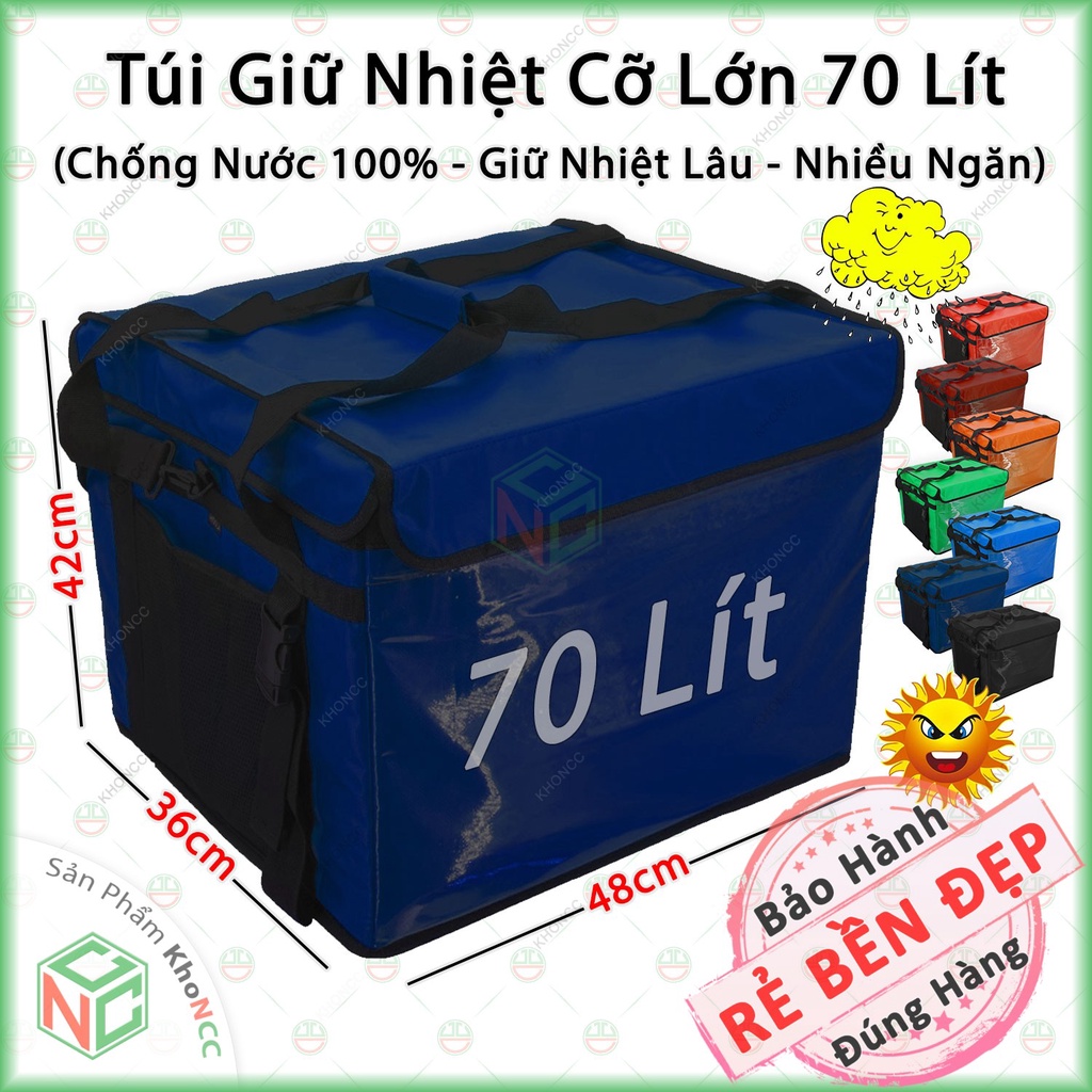[KhoNCC] 70 Liter Large Thermal Delivery Bag - For Large Food Shops ...