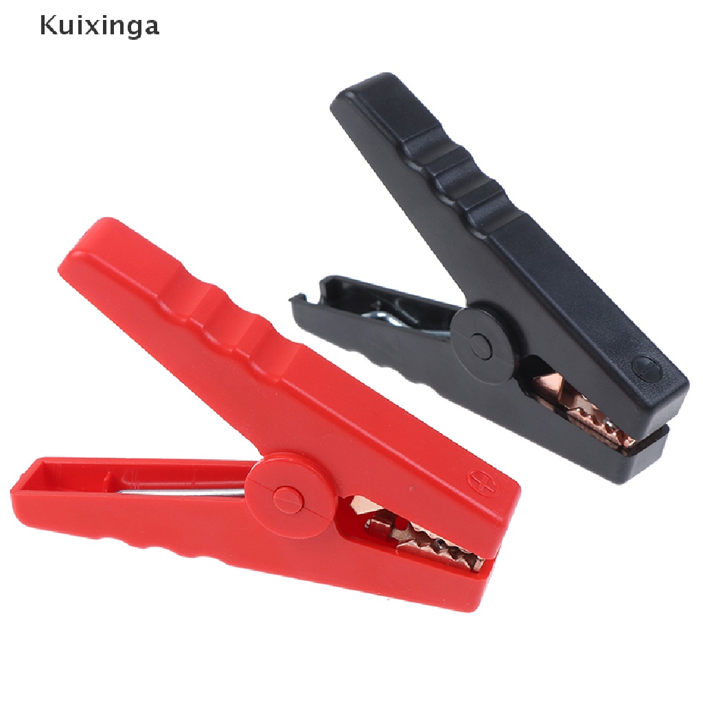 Kuixinga 2Pcs large 100a crocodile alligator clips car battery chargers ...