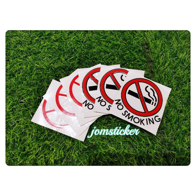 Sticker No Smoking/Dilarang merokok(sticker cutting) | Shopee Malaysia
