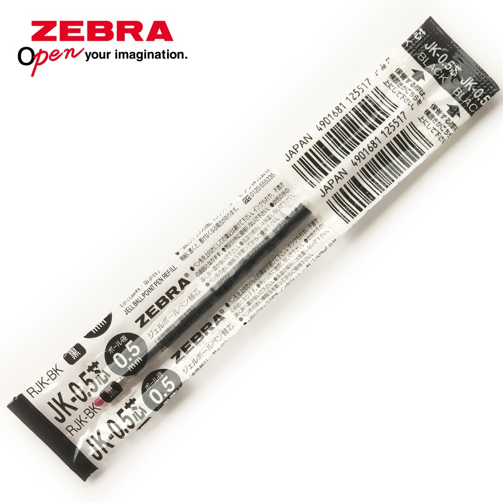 Zebra JK Gel Ink Refill 0.5mm for Zebra Sarasa G-402 Gel Metal Pen ...