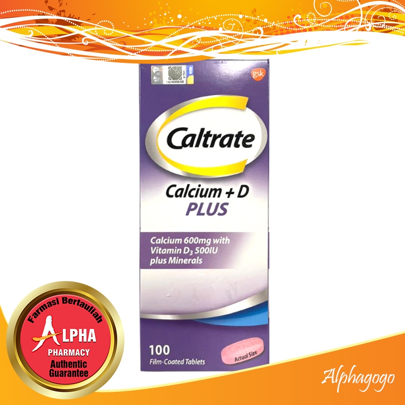 Caltrate 600 Plus Calcium with Vitamin D & Minerals (60 Tablets / 2X60 ...
