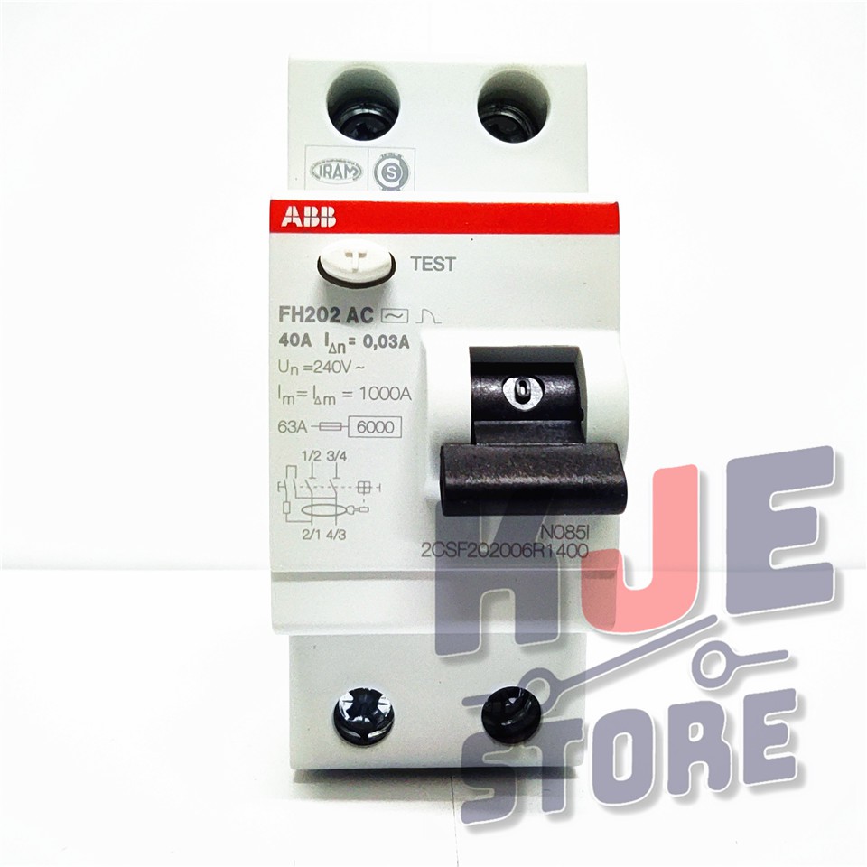 ABB ELCB/RCCB FH202 2P 40A [ 30mA / 100mA / 300mA ] [Ready stock] | Shopee Malaysia