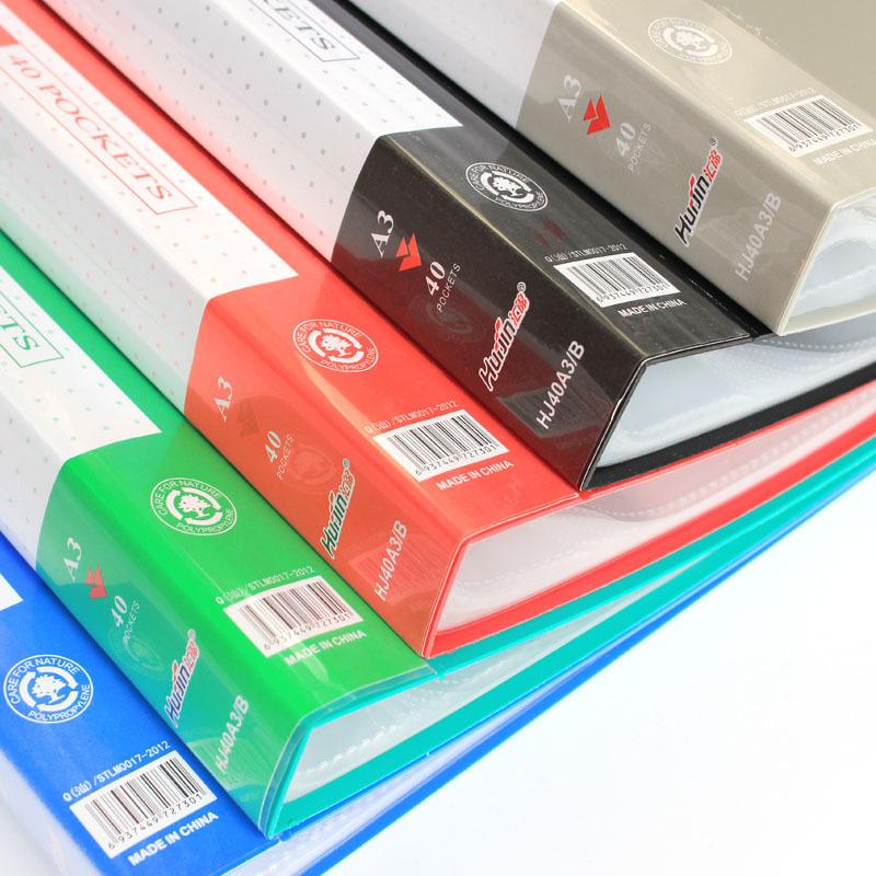 A3 Hard Cover Clear Book File 20 / 40 /30 /60 Pocket / Clear Holder ...