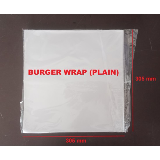 PLAIN BURGER WRAPPER 1 CARTON = 20 PACK (2000 SHEET) | Shopee Malaysia