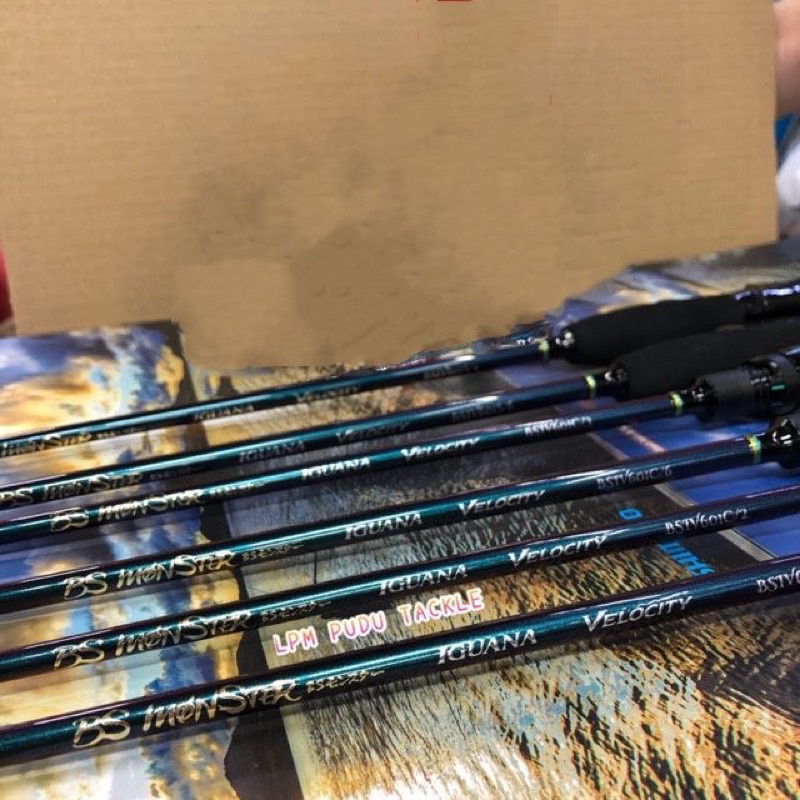 BULLZEN BS MONSTER IGUANA VELOCITY SPINNING AND CASTING ROD | Shopee ...