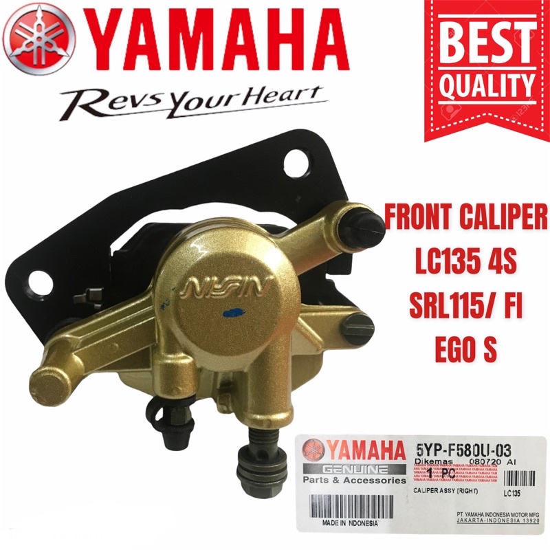 COP NISSIN!! YAMAHA LC135 4S / SRL115 FI / EGO S / EGO S FI / EGO LC / EGO LC FI FRONT CALIPER ...