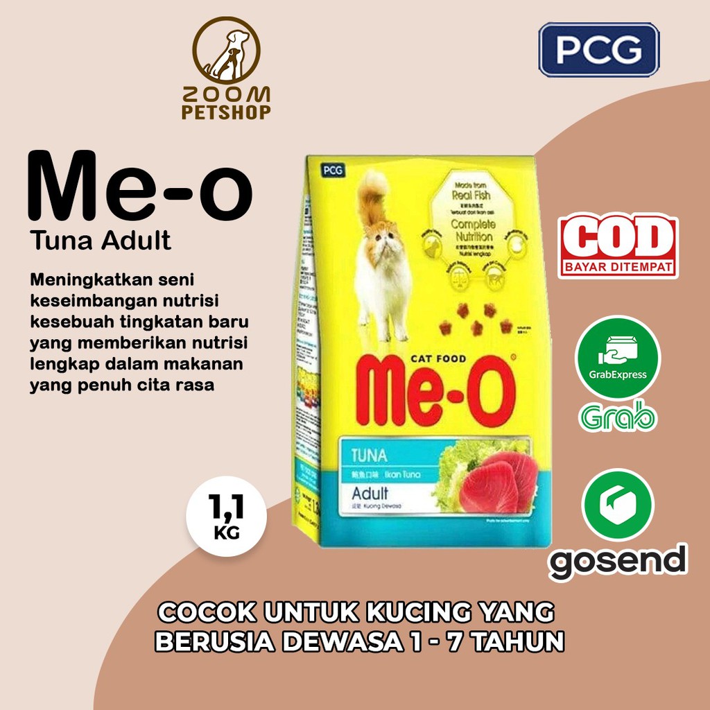 Meo Adult Tuna and Salmon 1.1kg / Me-O Adult Cat Food 1,1 kg | Shopee ...