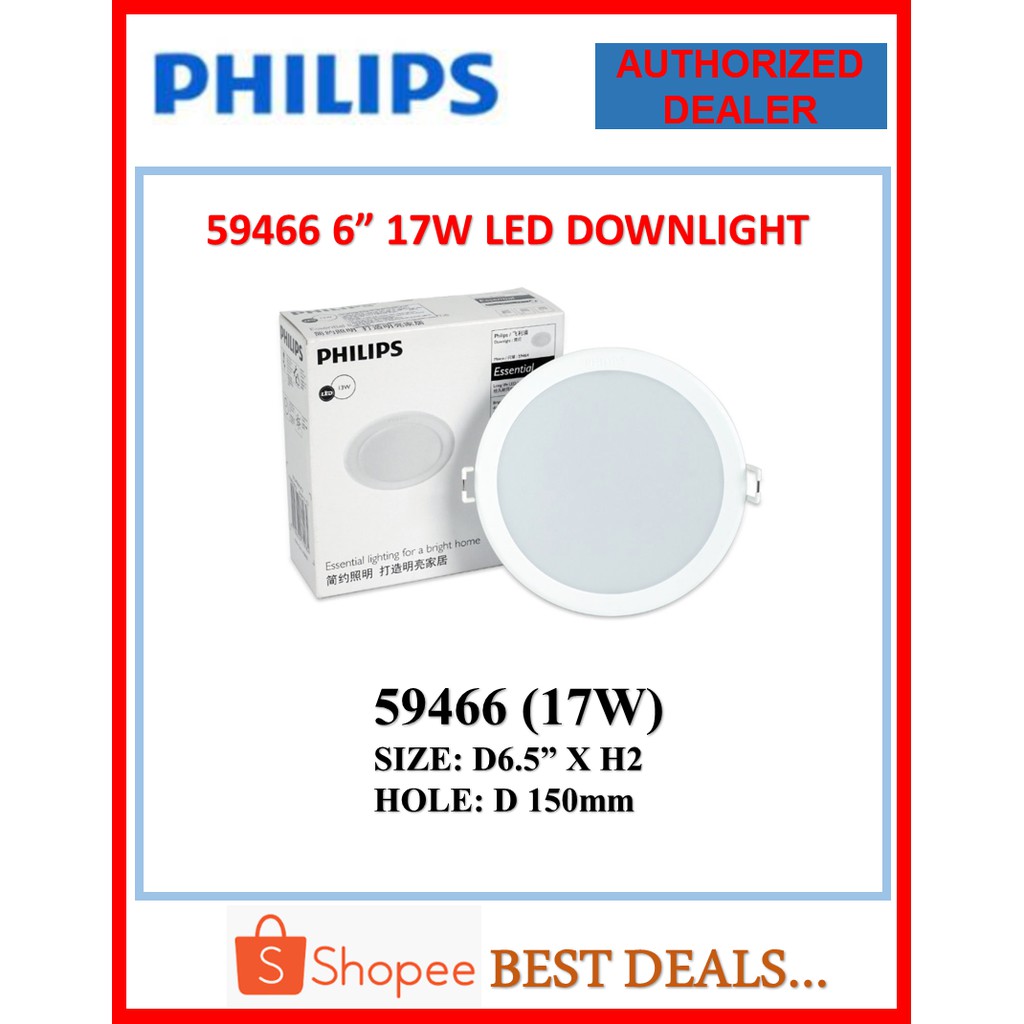 🌟PROMOTION🌟PHILIPS Meson 59466 6" LED Downlight (to replace 59204 ...