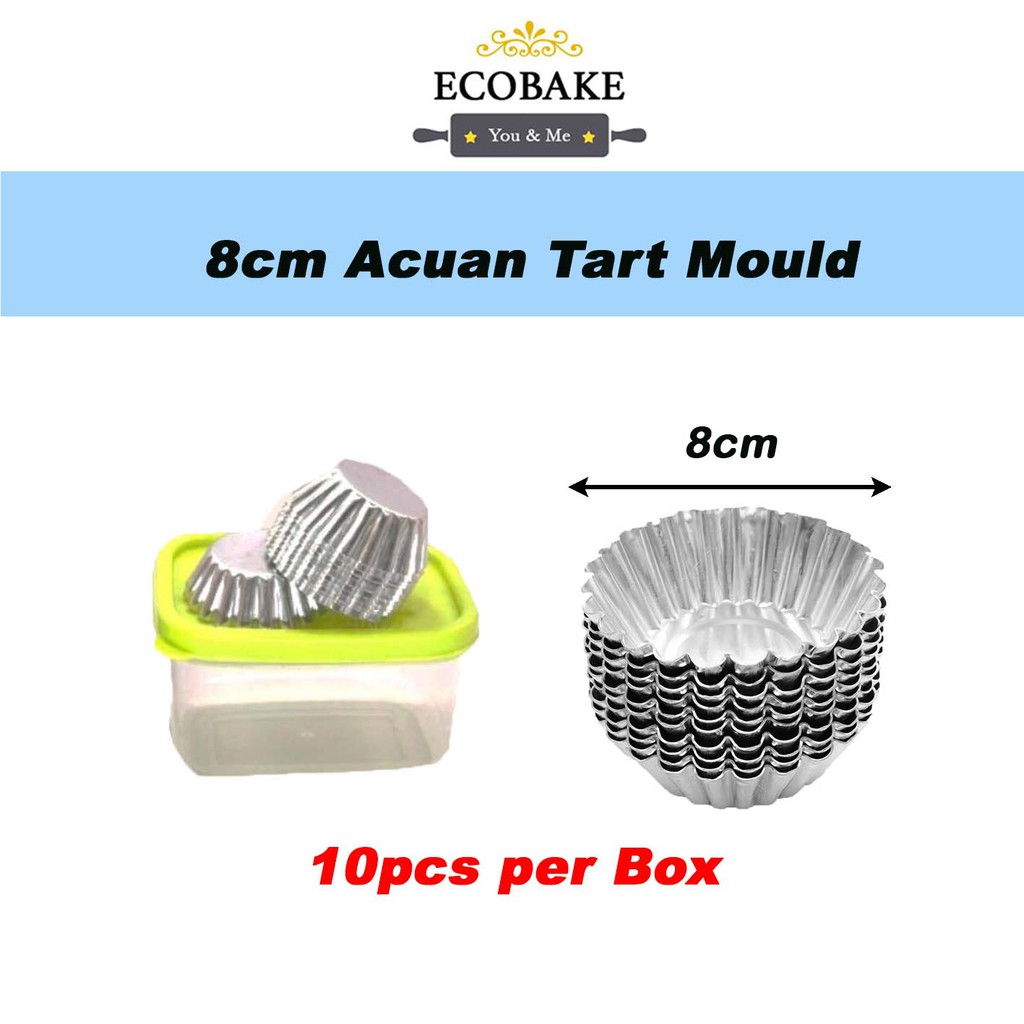 3.5cm/4.5cm/5cm/8cm Aluminium Acuan Kuih Tart/ Acuan Fruit Tart/ Cheese ...