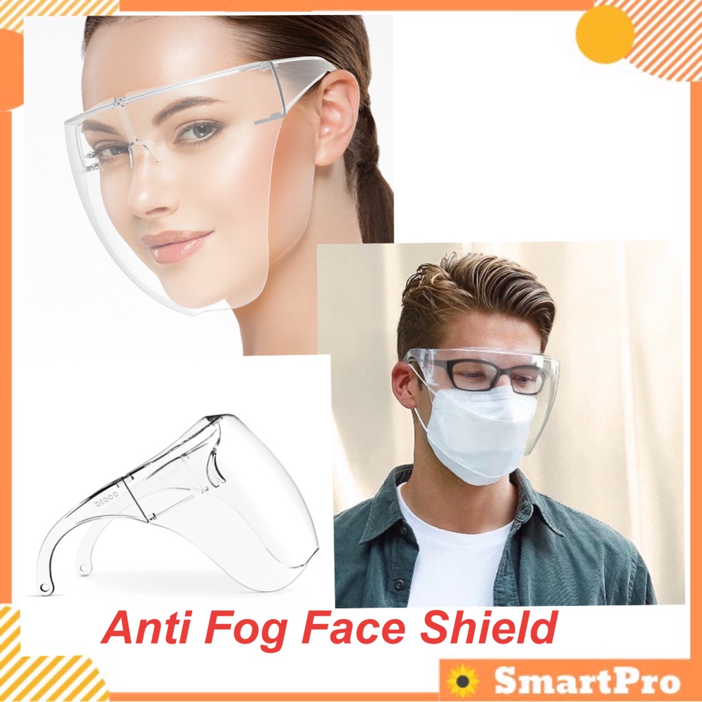 Reusable Face Shield Hard Full Face Shield Transparent Face Mask Anti ...