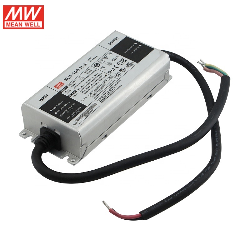 MEAN WELL XLG-100-H-A 100W 27-56V 2100mA Constant Power Mode LED Driver ...