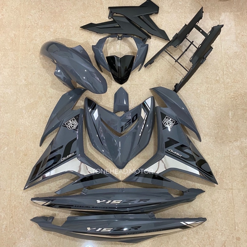 Y15ZR V1 V2 GREY BLACK SILVER COVERSET CUSTOM | Shopee Malaysia