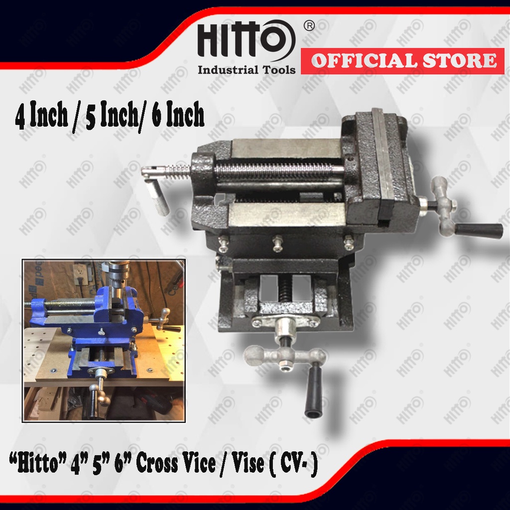 [ HITTO ] Cross Vice 4"5"6" / Vise Two Way Cross Vice / Cross Slide ...
