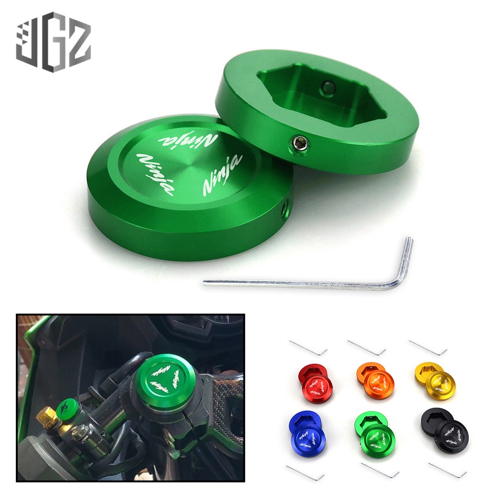 NINJA Motorcycle Front Fork Suspension Top Cover Cap Shock Absorbing ...