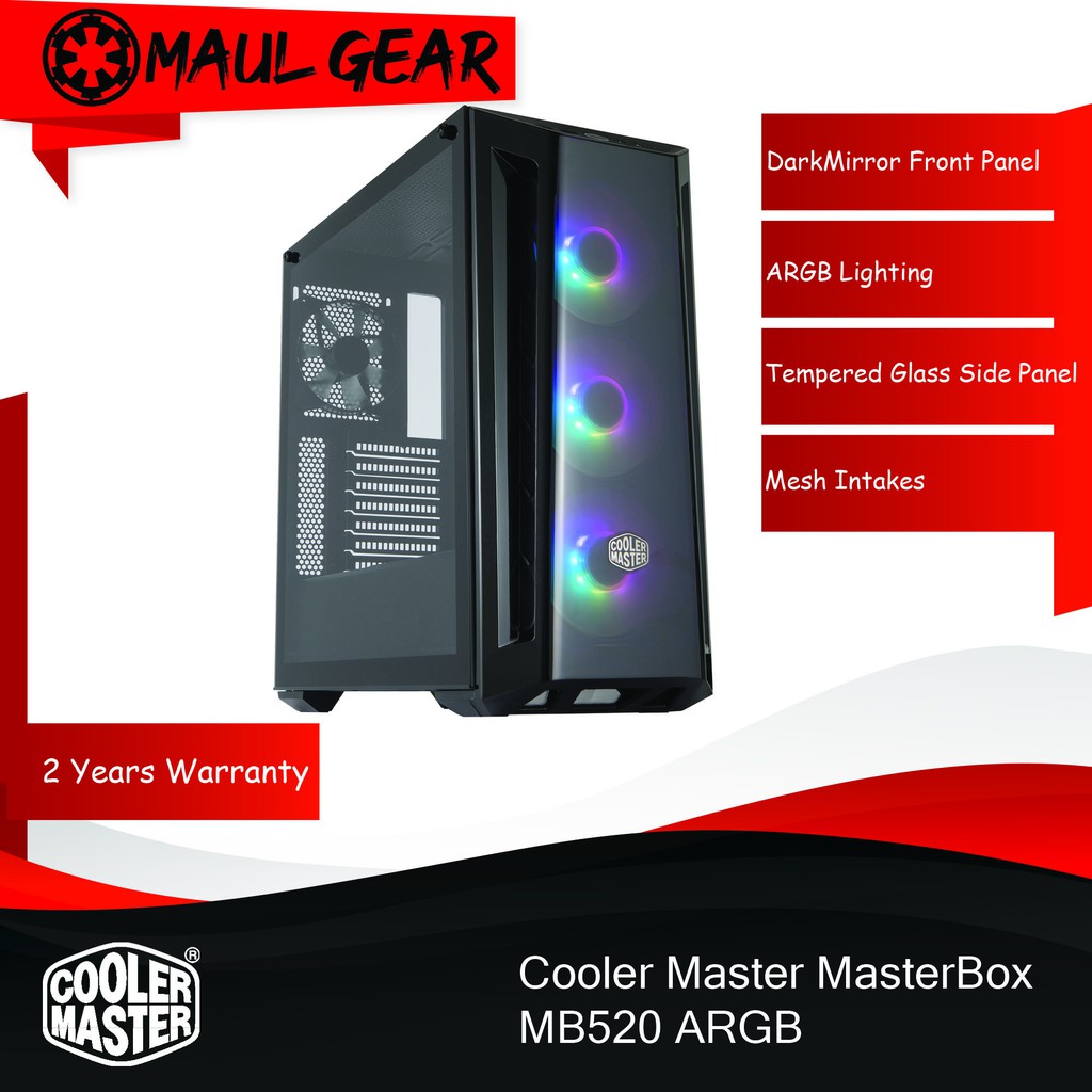 Cooler Master MasterBox MB520 ARGB | Shopee Malaysia