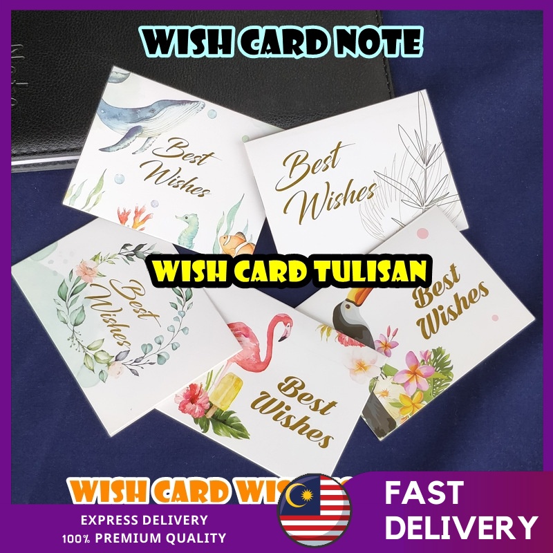 Add-On Wish Card Wish Note Service For Your Order - Wish Card Tulisan ...