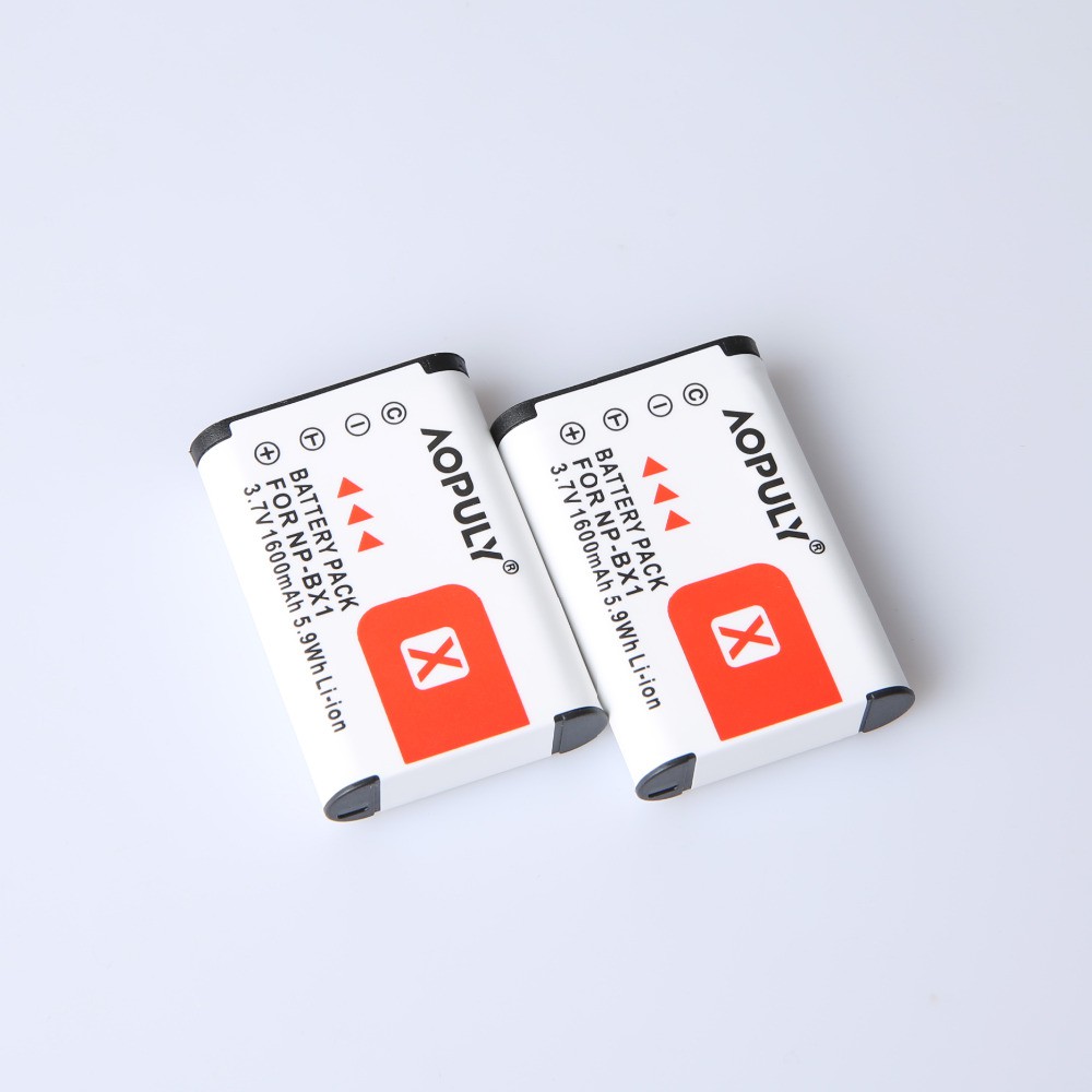 2pcs NP-BX1 NPBX1 np bx1 battery for Sony DSC-RX100 DSC-WX500 HX300 ...