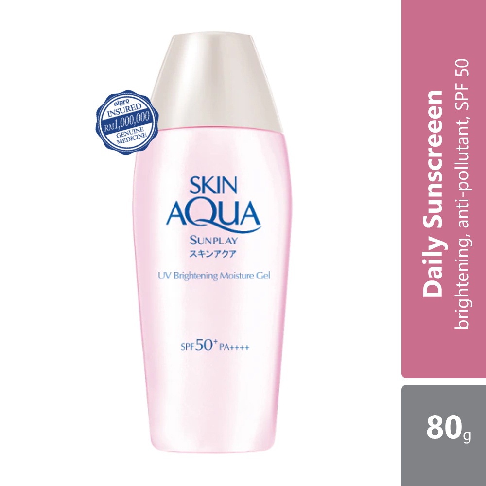 Sunplay Skin Aqua UV Brightening Moisture Gel SPF50 (80g) | Shopee Malaysia