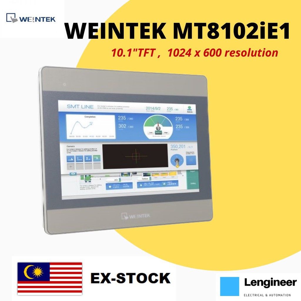 Weintek HMI Touchscreen MT8102Ie 10”TFT | Shopee Malaysia