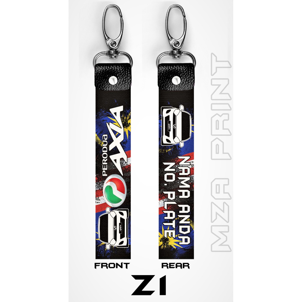 PERODUA AXIA EDITION |CUSTOM Design Lanyard Keychain| GENG AXIA | Boleh ...