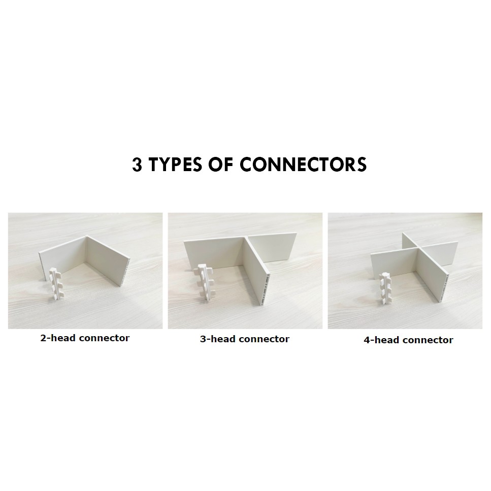Adjustable CONNECTOR Plastic Drawer Divider Partition / Storage ...