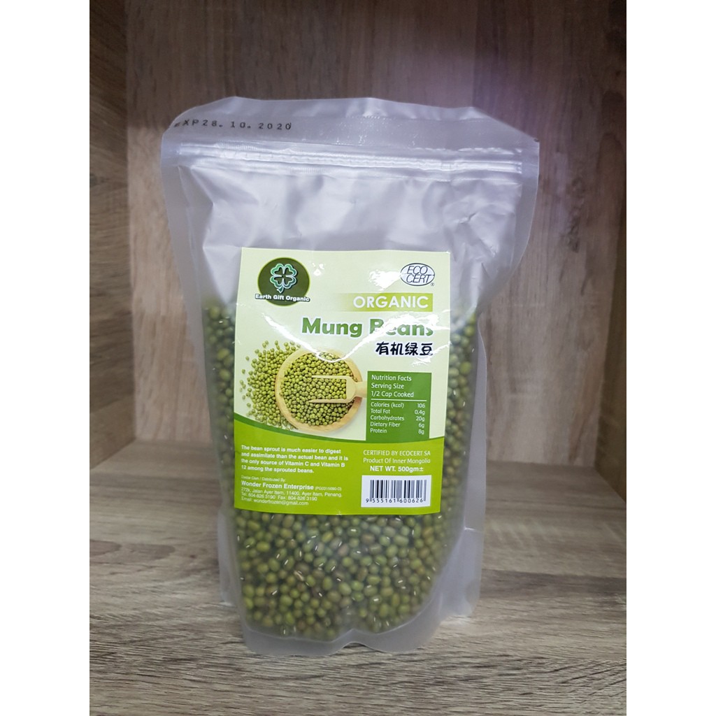 Earth Gift Organic Mung Beans 500g | Shopee Malaysia