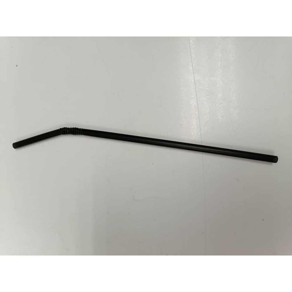 Black Flexible Straw /Straw Bengkok Hitam (250pcs+-) | Shopee Malaysia