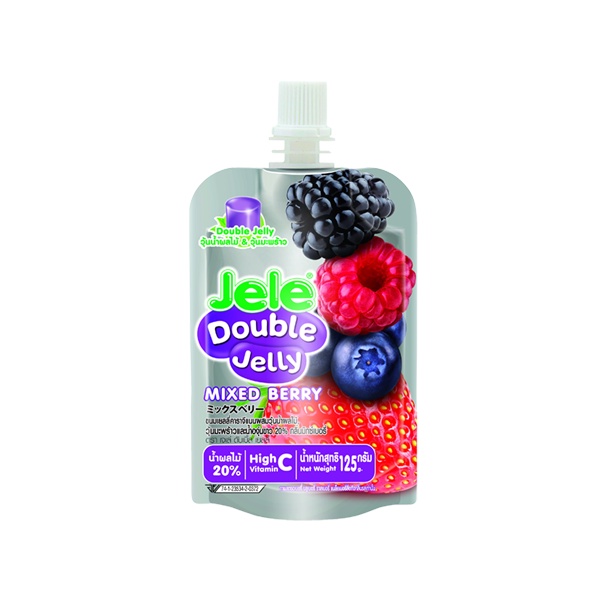 Jele Double Jelly Drink- Lychee/Mixed Berry/Strawberry 125g | Shopee ...