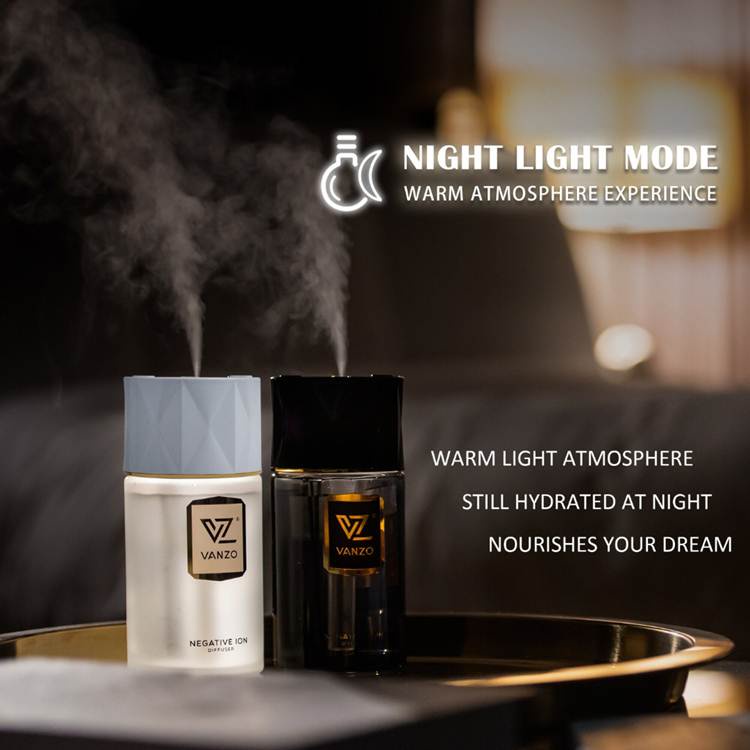 VANZO Negative Ion Aroma Diffuser 250ml (Black / White) | Shopee Malaysia