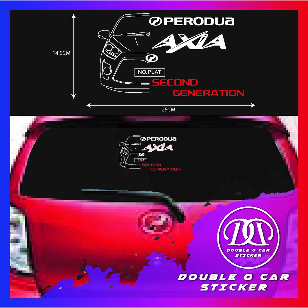 [Ready Stock]PERODUA AXIA SECOND GENERATION SE SPEC SHAPE&WORDS HIGH ...